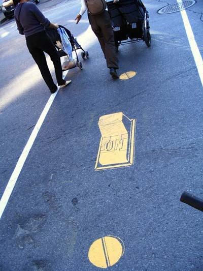 Roadsworth's incredible street stencil art | Amusing Planet